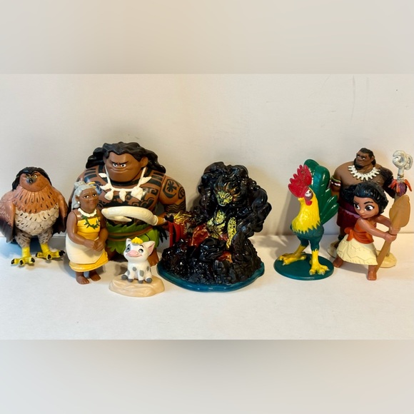 Disney | Toys | Disney Moana Action Figure Set | Poshmark